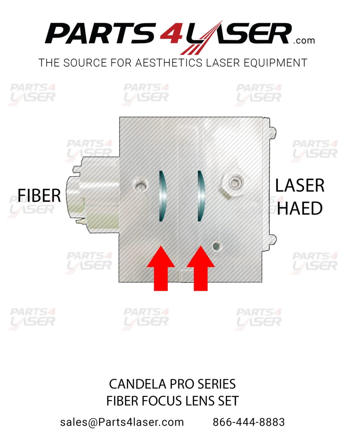 Candela Fiber Focus Lens For Gmax Pro Gentle Max Pro Gentle Lase Pr...
