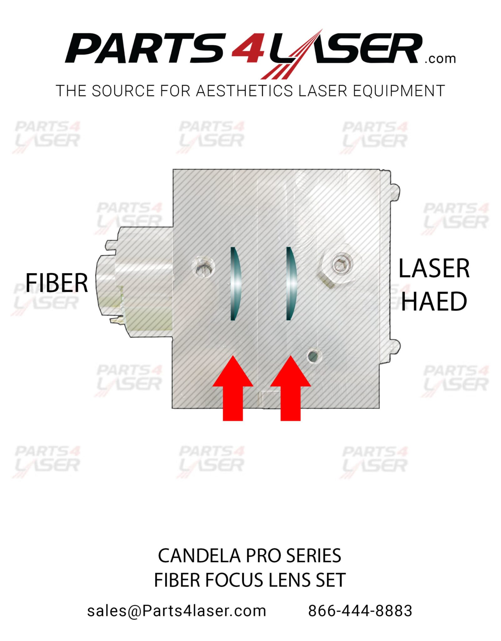 Candela Fiber Focus Lens For Gmax Pro Gentle Max Pro Gentle Lase Pr...